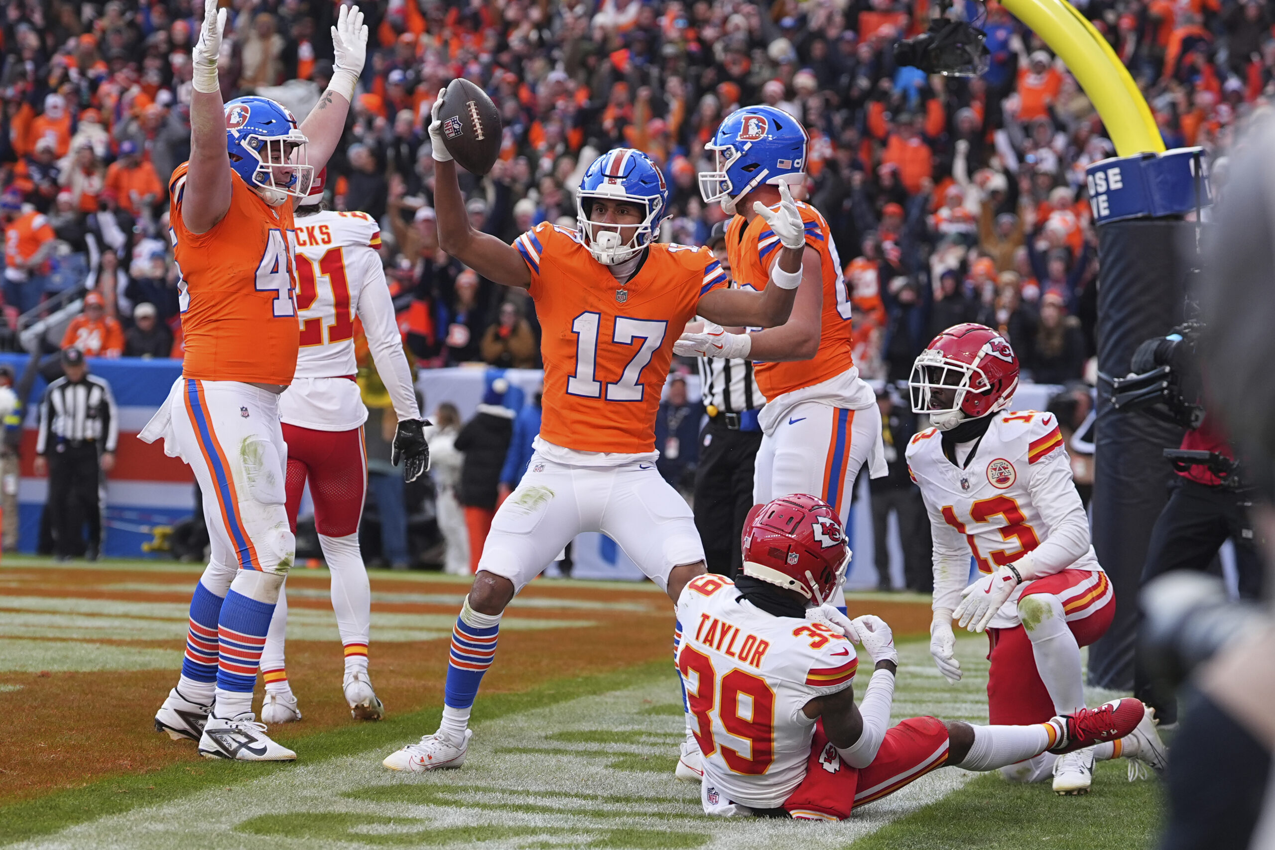 Nix leads Broncos past Chiefs’ reserves 38-0 and into playoffs for 1st ...