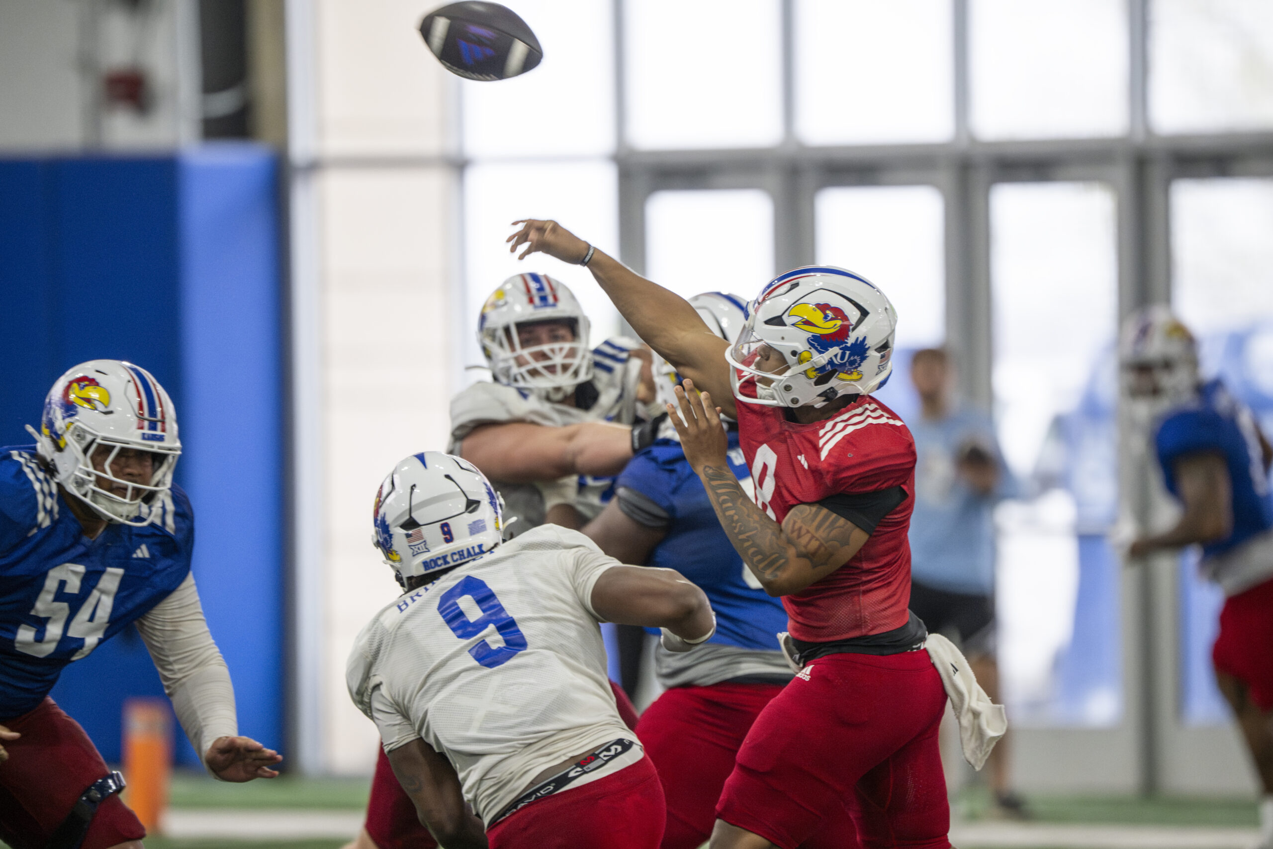 Physical growth demonstrates development of KU’s backup quarterbacks ...